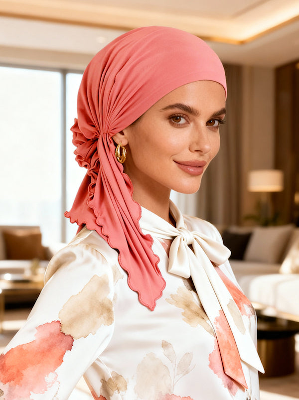 Soft Bamboo Cancer Chemo Head Wrap Scarf Pre-tied for Women – Chemo ...